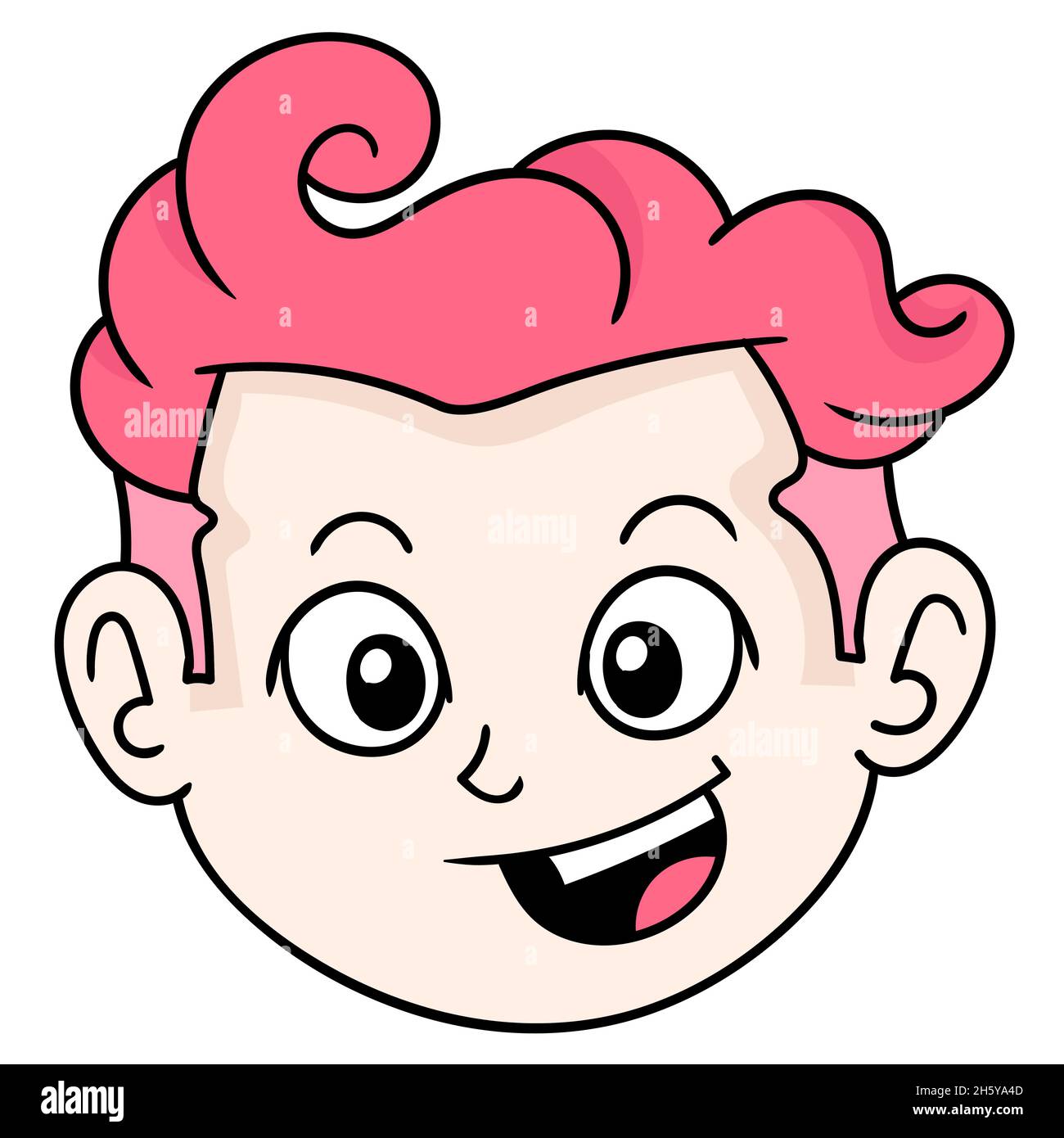 the head of a handsome faced man Stock Vector Image & Art - Alamy