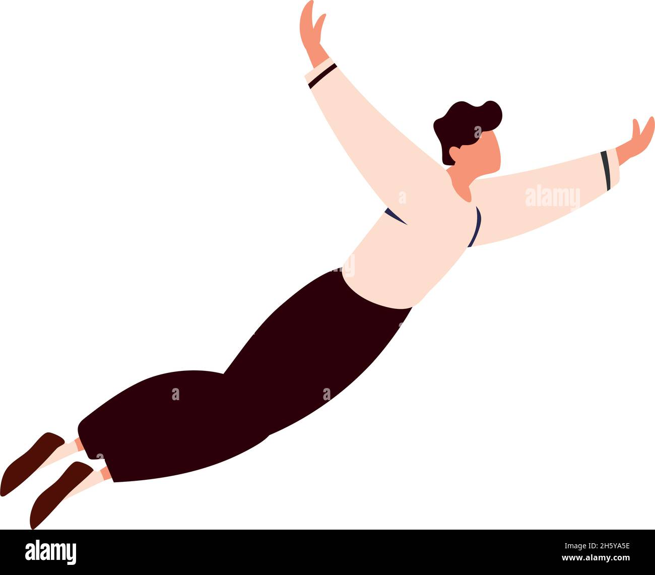 free flying man Stock Vector Image & Art - Alamy