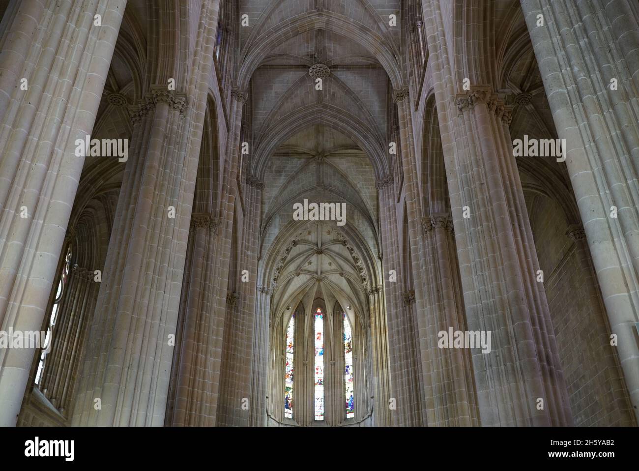 Interior of the Batalha Monastery in Batalha, Portugal Stock Photo - Alamy