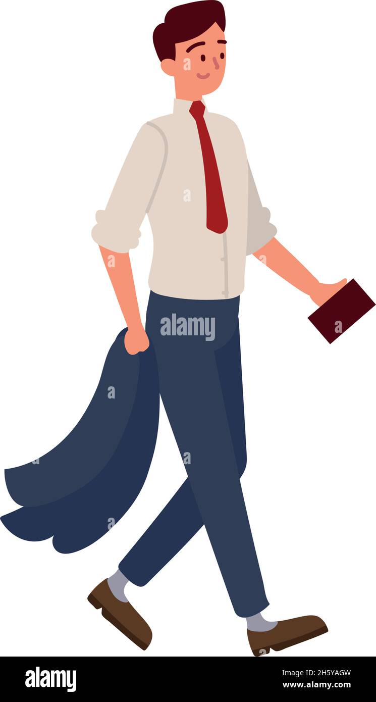 Businessman using telephone cell Stock Vector Images - Alamy