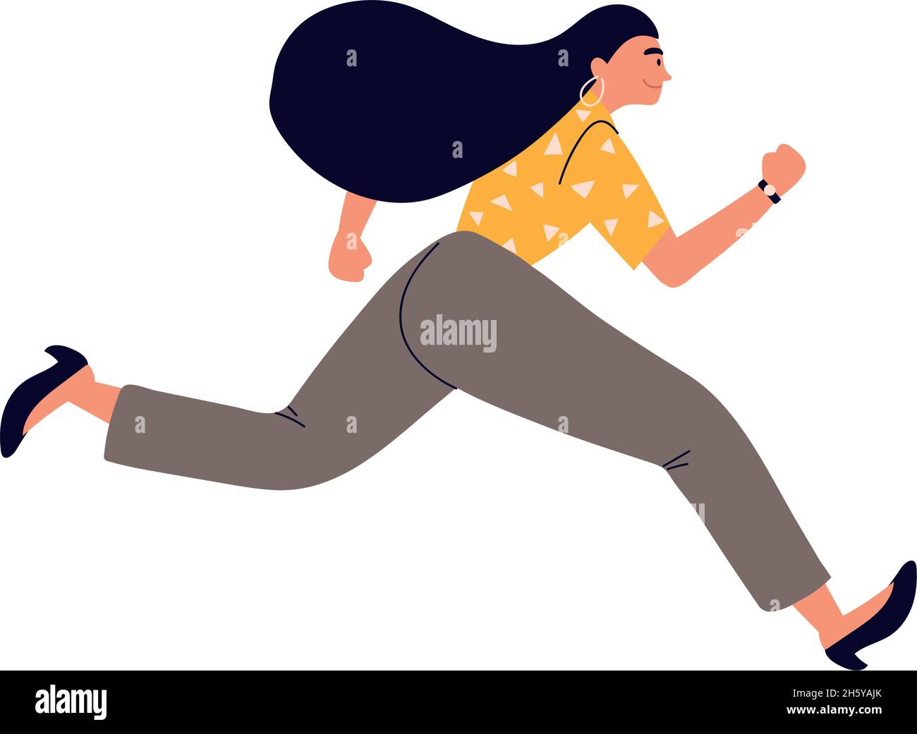business woman running Stock Vector Image & Art - Alamy