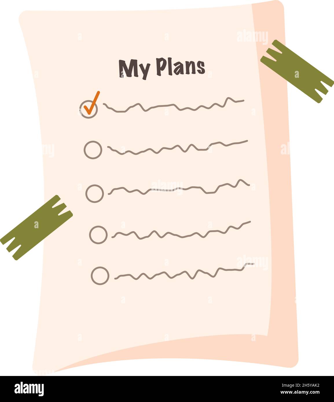 Check list paper vector hi-res stock photography and images - Alamy