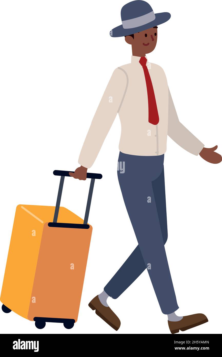 businessman with a suitcase Stock Vector Image & Art - Alamy