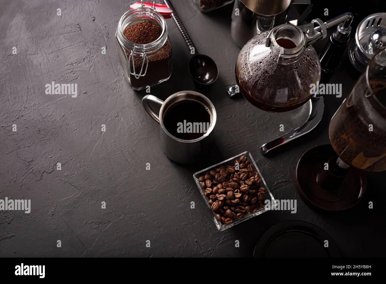 Vacuum coffee maker also known as vac pot, siphon or syphon coffee ...