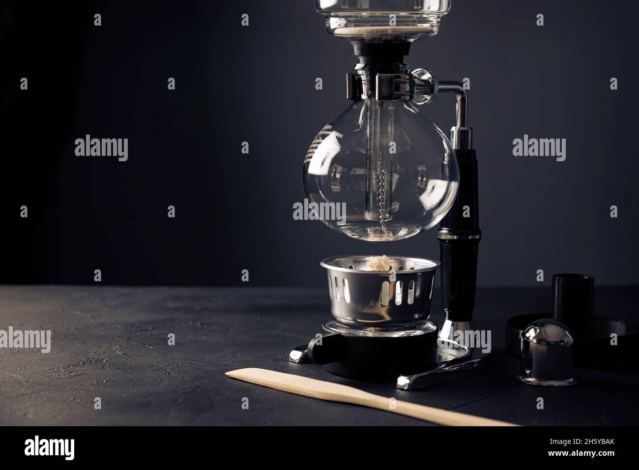 Vacuum coffee maker also known as vac pot, siphon or syphon coffee ...