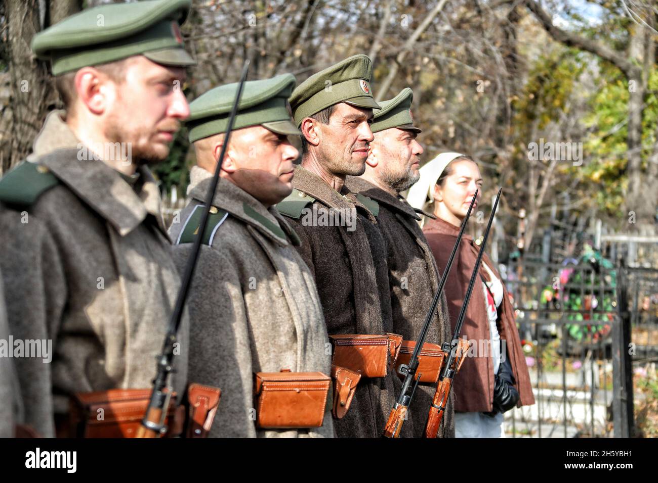Non Exclusive: Guards of Honor are seen during the 103rd anniversary ...