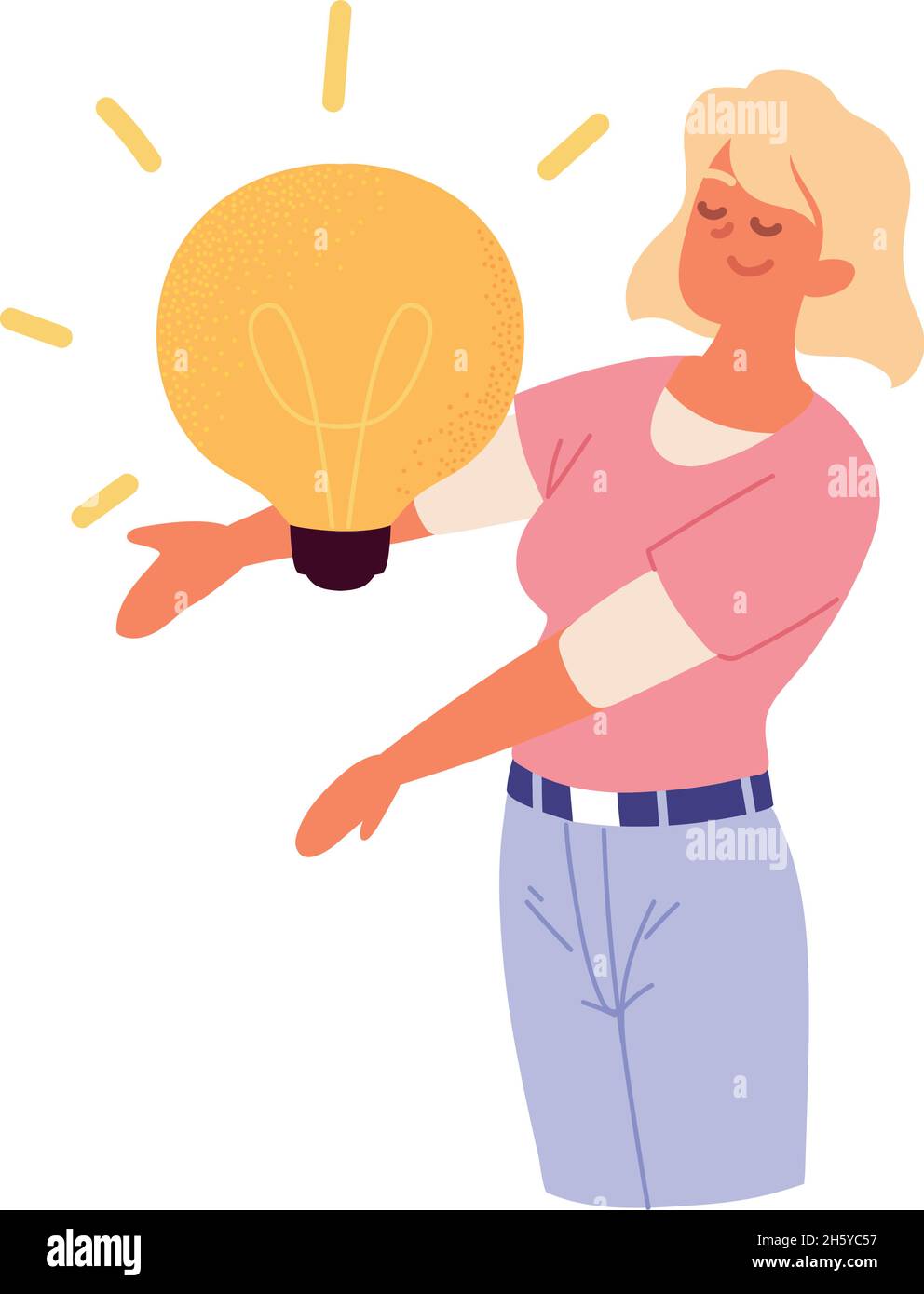 female having an idea Stock Vector Image & Art - Alamy