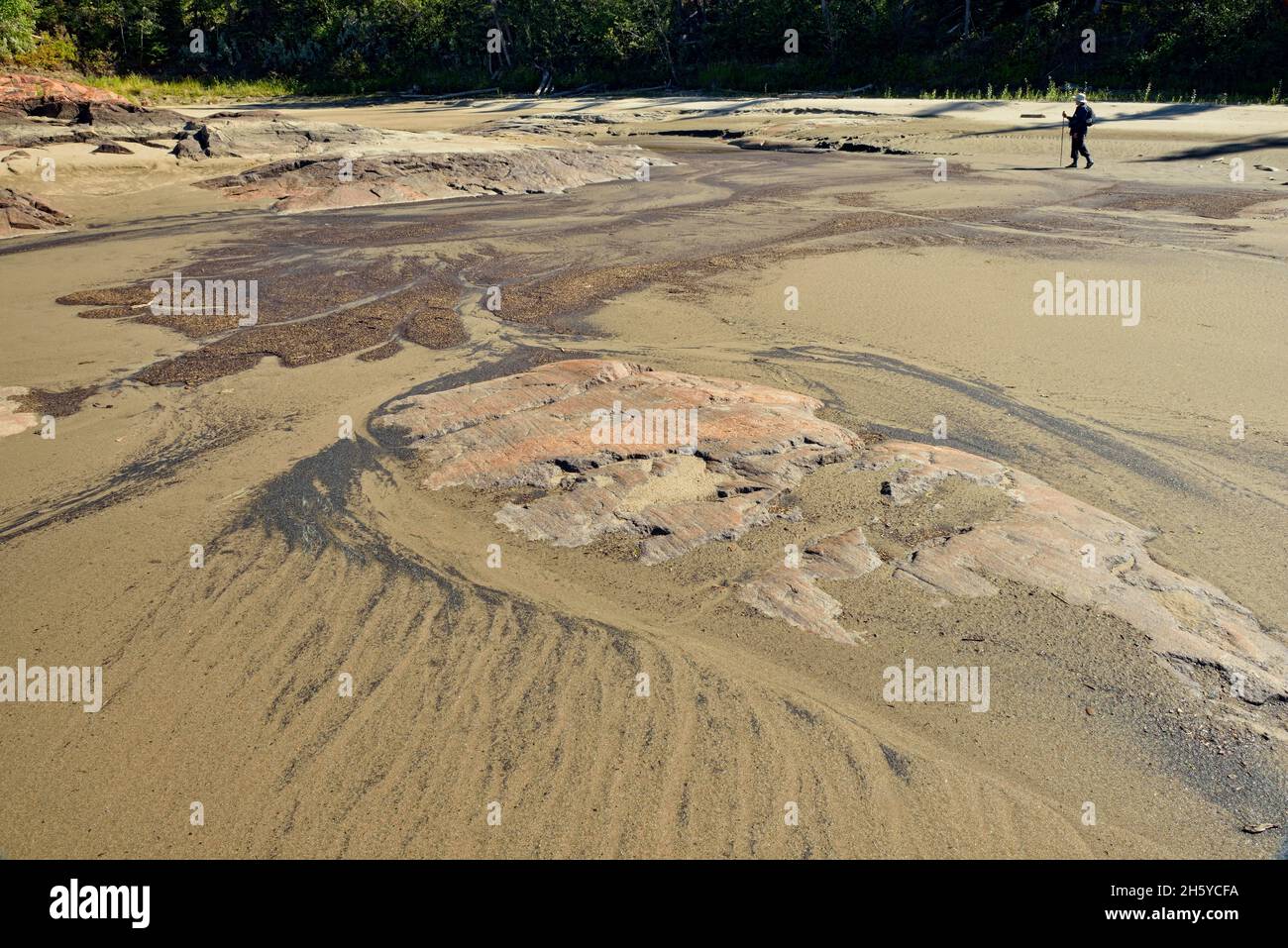 Slave river shoreline near mountain rapids hi-res stock photography and ...
