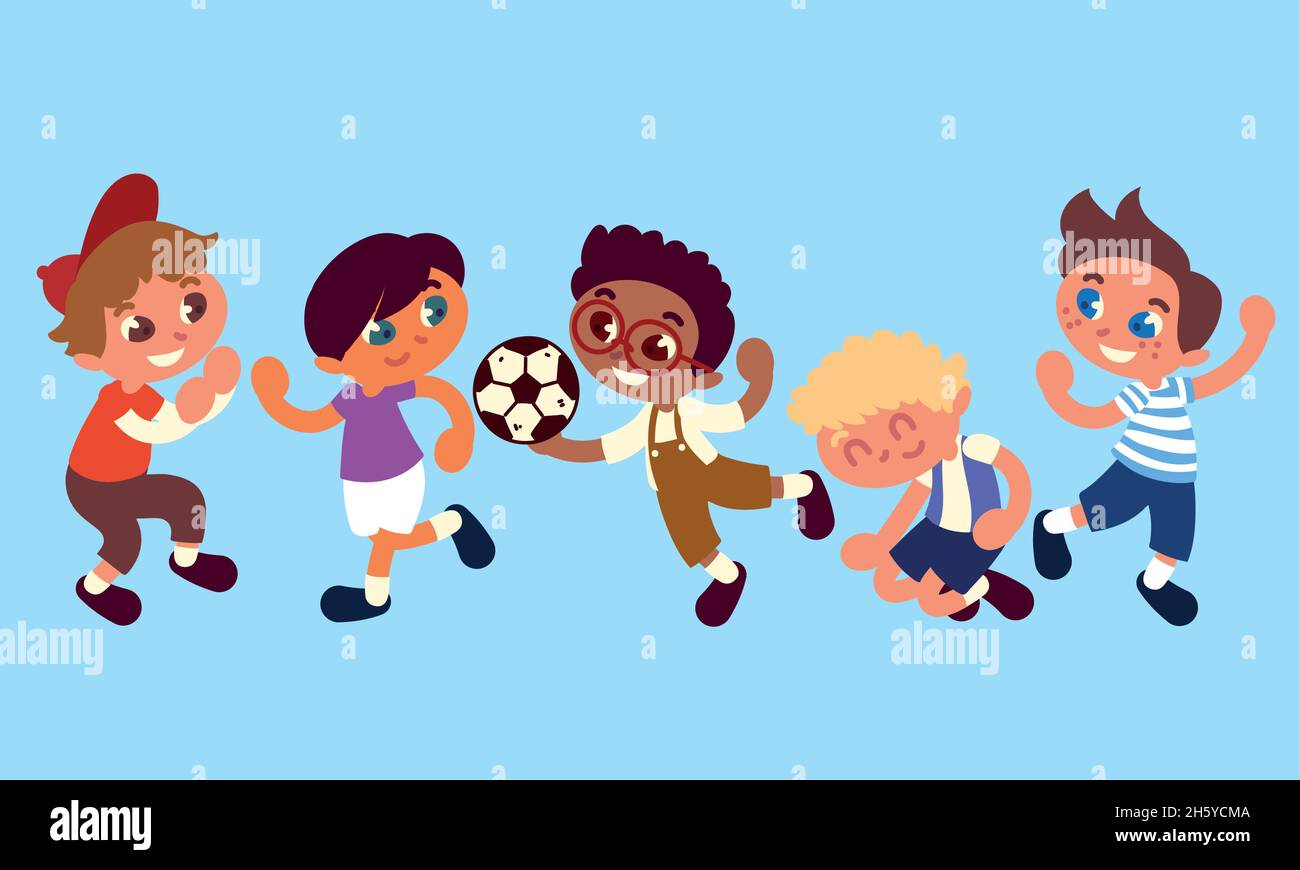 boys playing cartoon Stock Vector Image & Art - Alamy