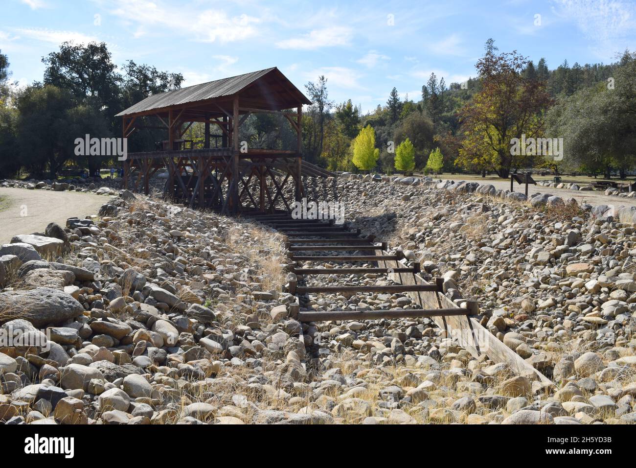 Replica of Sutter's Mill. Marshall Gold Discovery State HIstoric Park ...