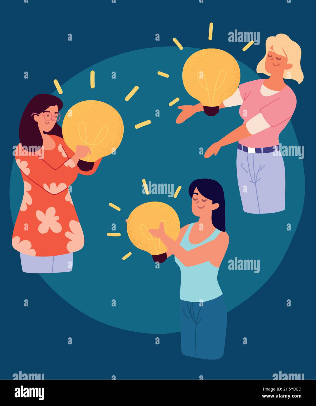 women have idea Stock Vector Image & Art - Alamy