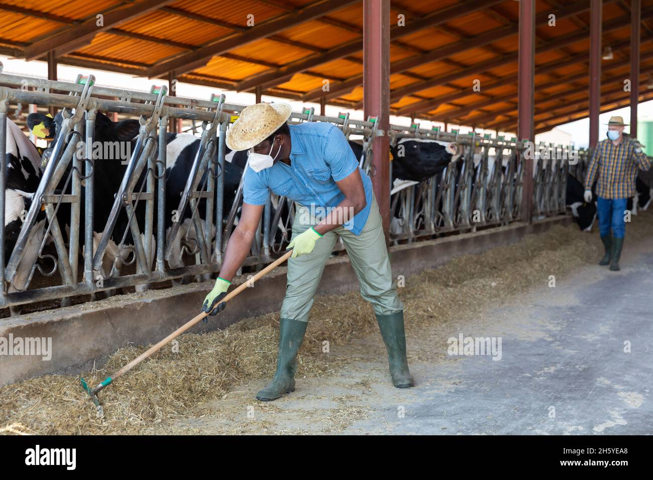 Farm worker mask hi-res stock photography and images - Alamy