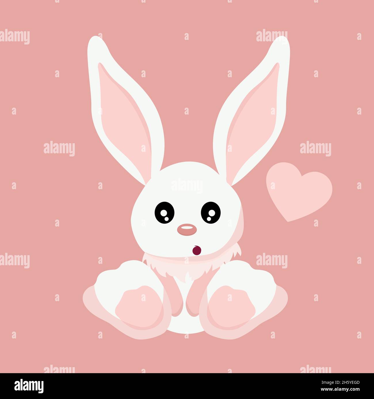Happy birthday card rabbit Stock Vector Images - Alamy