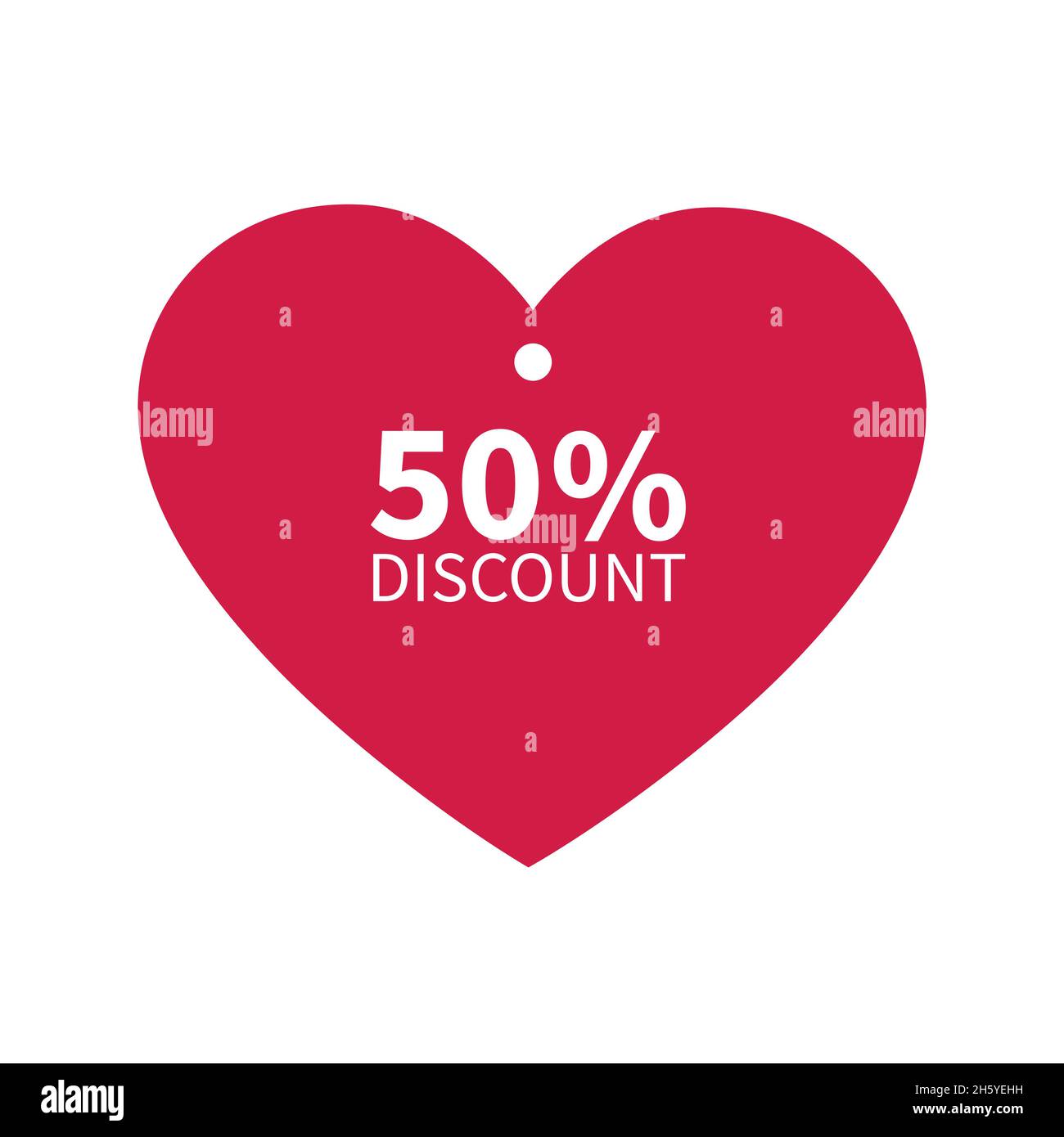 Heart discount offer card for valentines Stock Vector Image & Art - Alamy