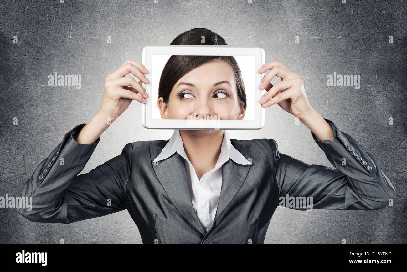 Technology computer human monitor suit hi-res stock photography and ...
