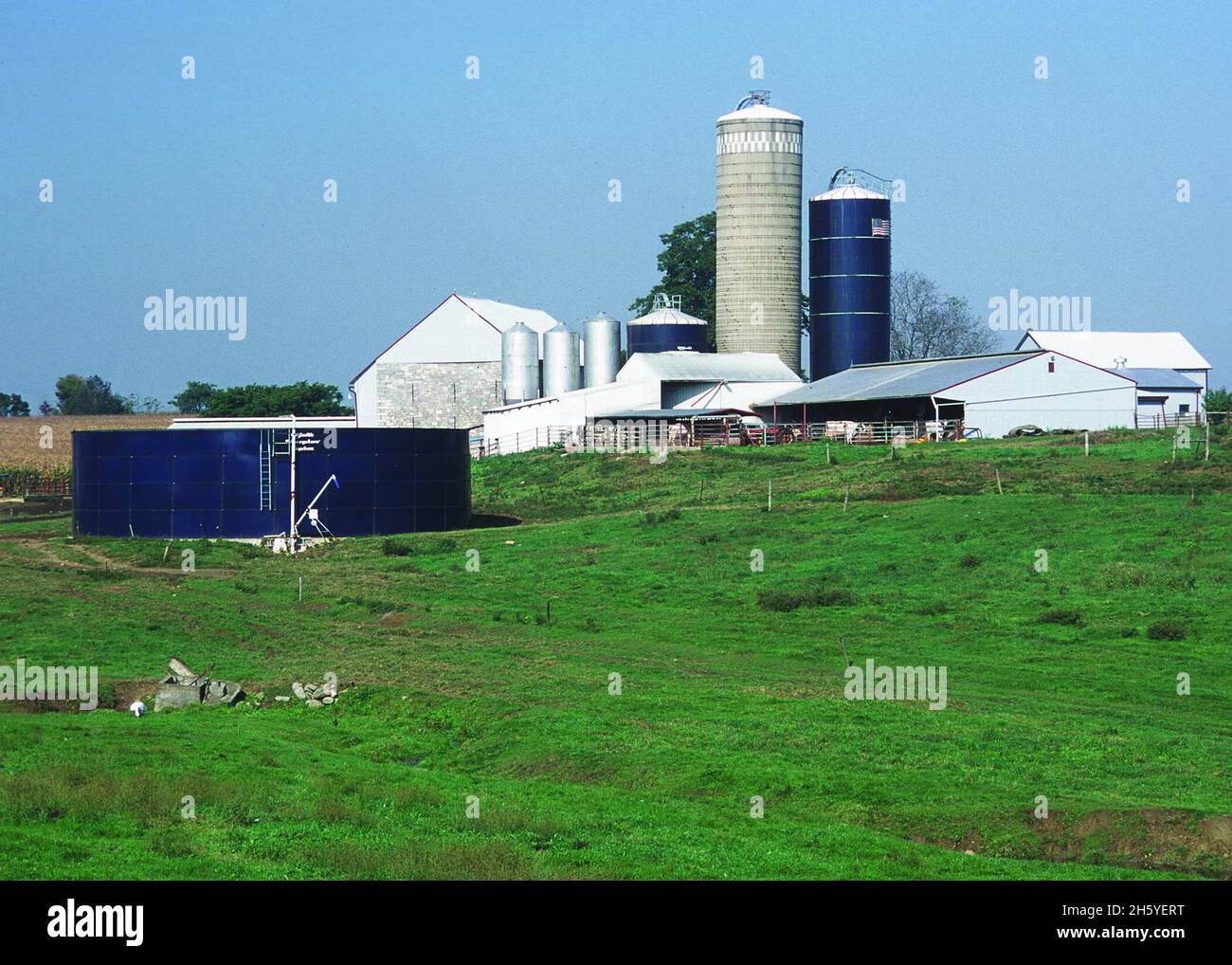 Manure Storage Tank Part of Conservation Plan for Dairy Farm in ...