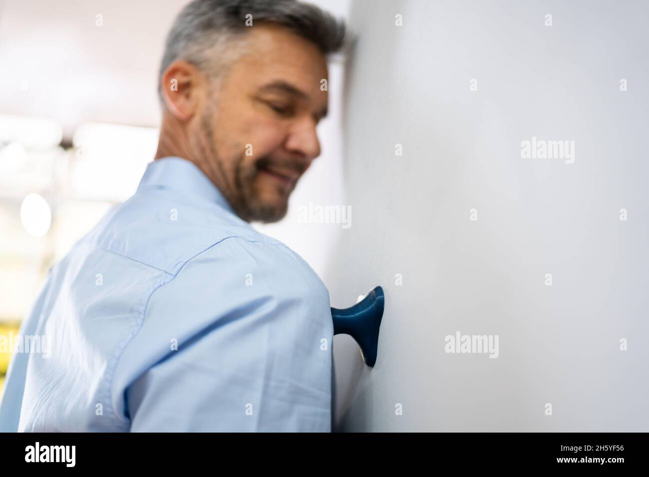 Shoulder Trigger Point Massage Tool For Myofascial Release Stock Photo ...