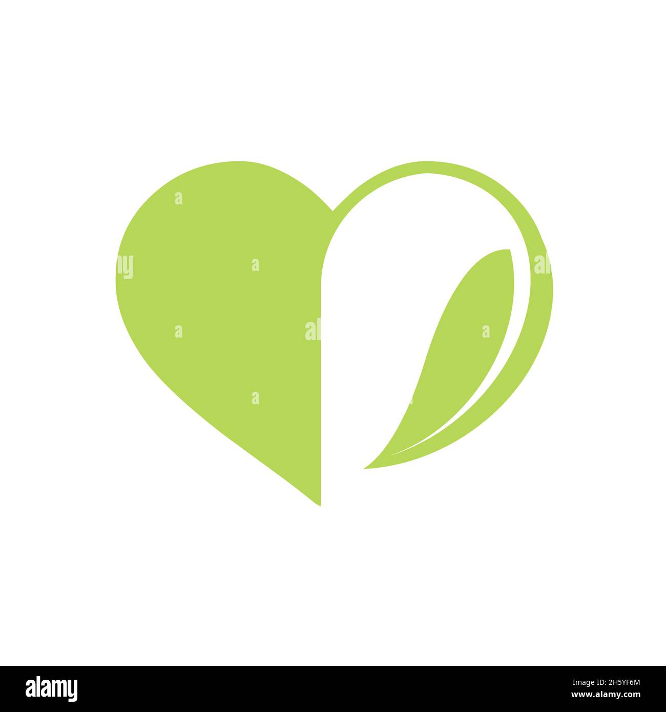 Green heart medical herbal healrhcare logonandvsymbols Stock Vector ...