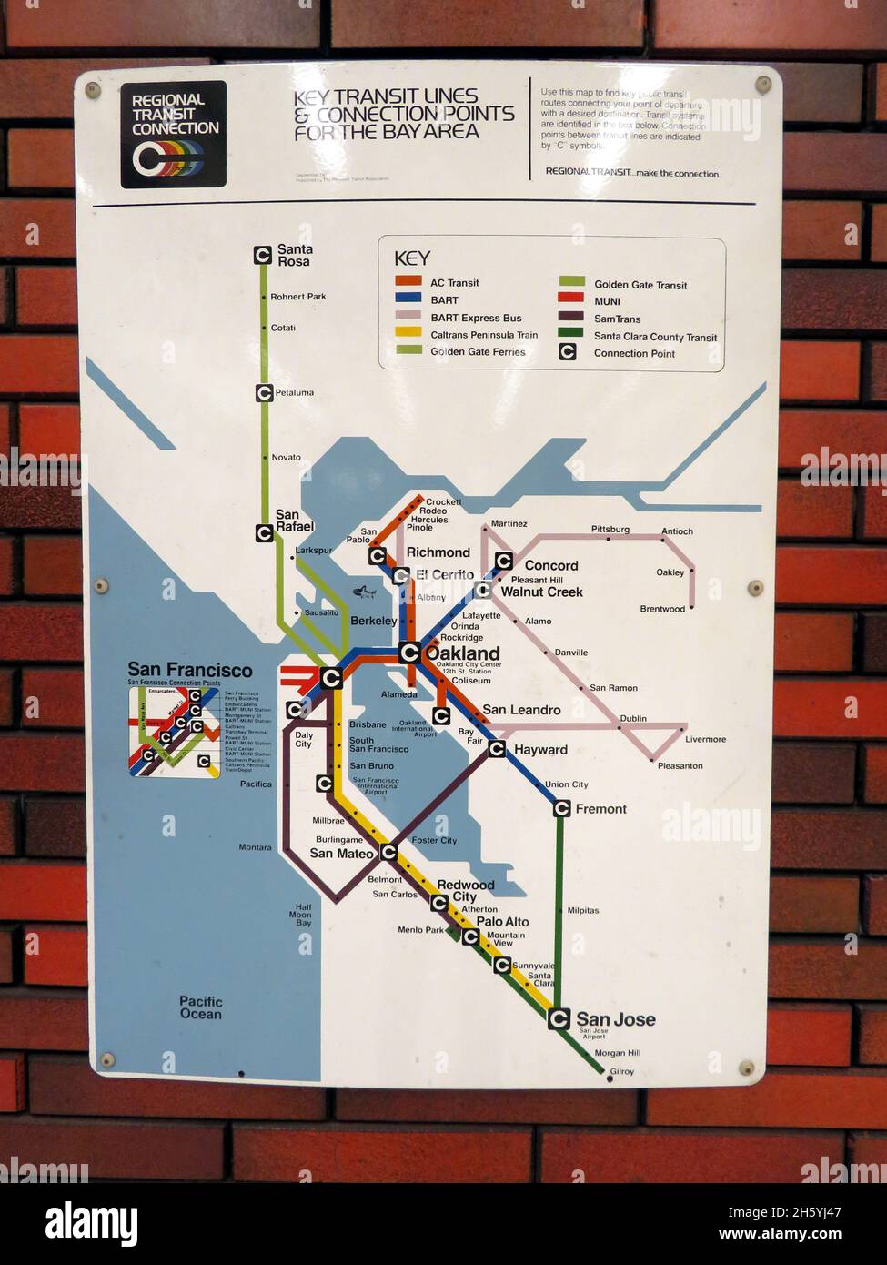 Bay area transit system map hi-res stock photography and images - Alamy