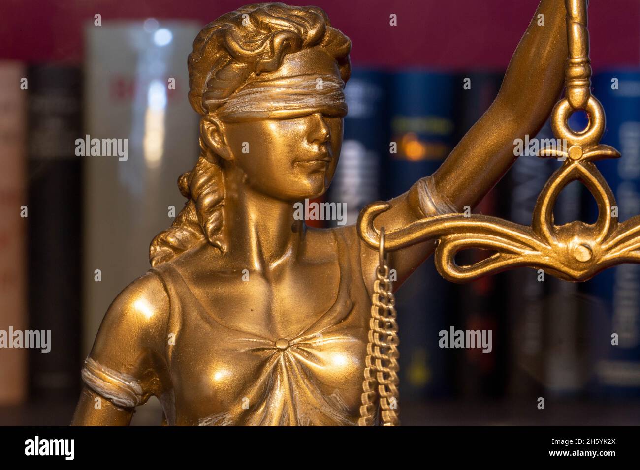 Close-up of a Justitia as a symbol for law, justice etc Stock Photo - Alamy