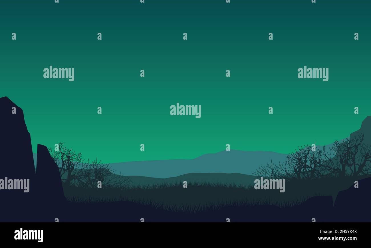 Beautiful night sky colors with stunning natural views from the outs of ...