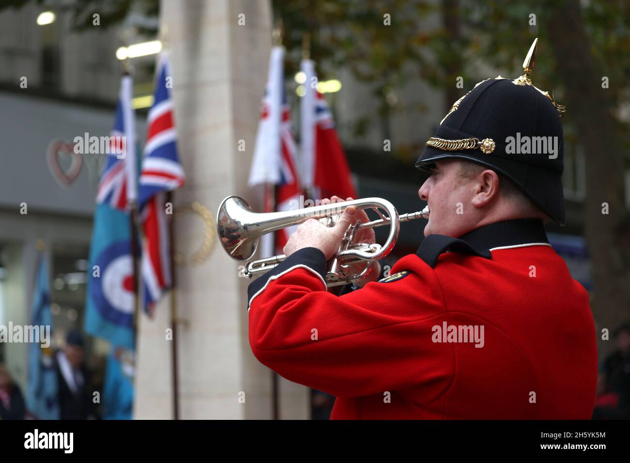Peterborough, UK. 11th Nov, 2021. Jason Hobson (Royal Anglian regiment ...