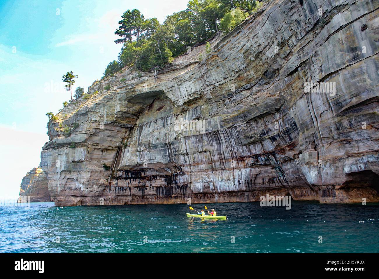 Pictured Rocks National Lakeshore in Michigan Stock Photo - Alamy