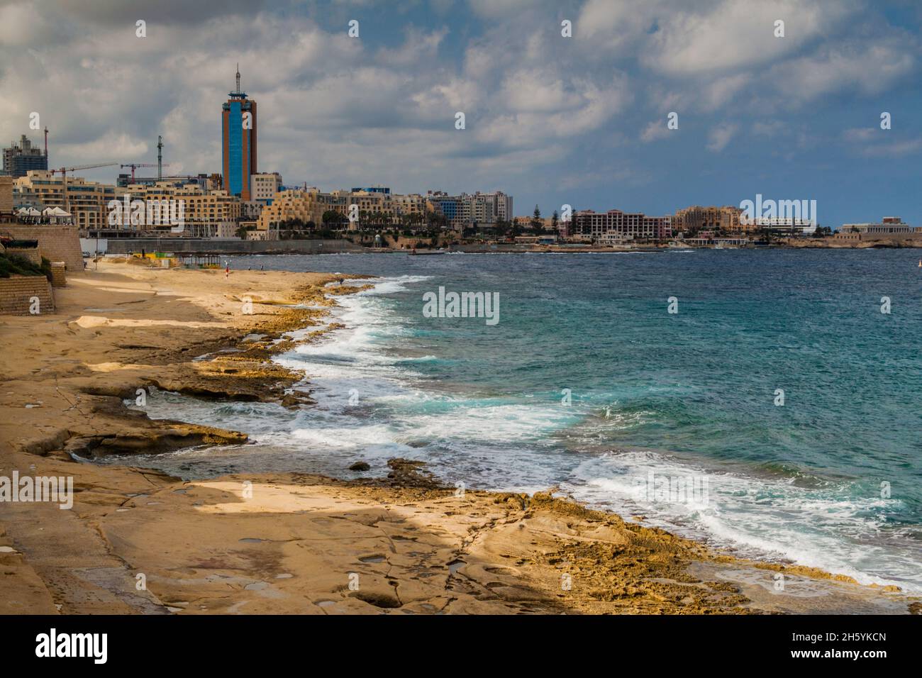 Malta scenic ocean view with rock formation hi-res stock photography ...