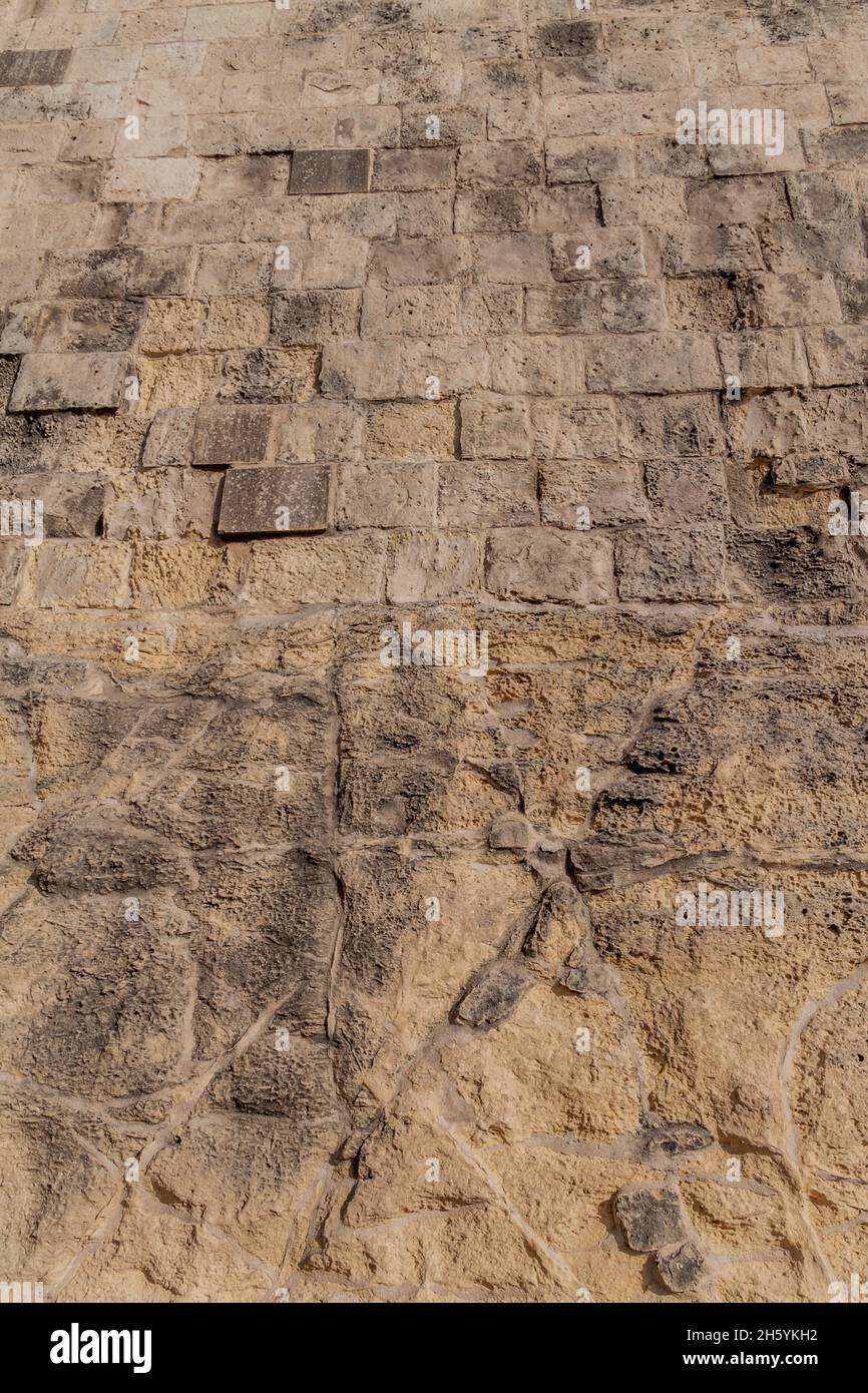 Detail of a fortification wall of Valletta, capital of Malta Stock ...