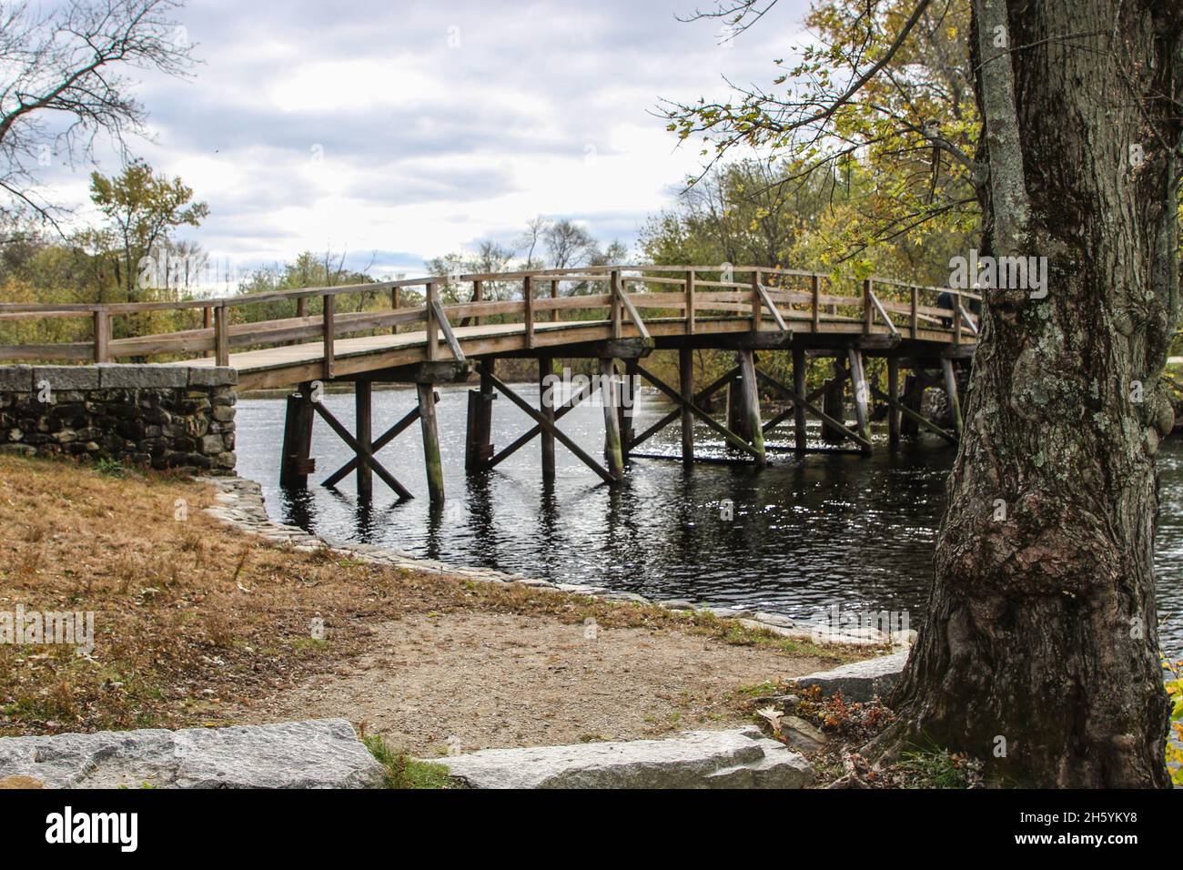 Minute man national historical park in massachusetts hi-res stock ...