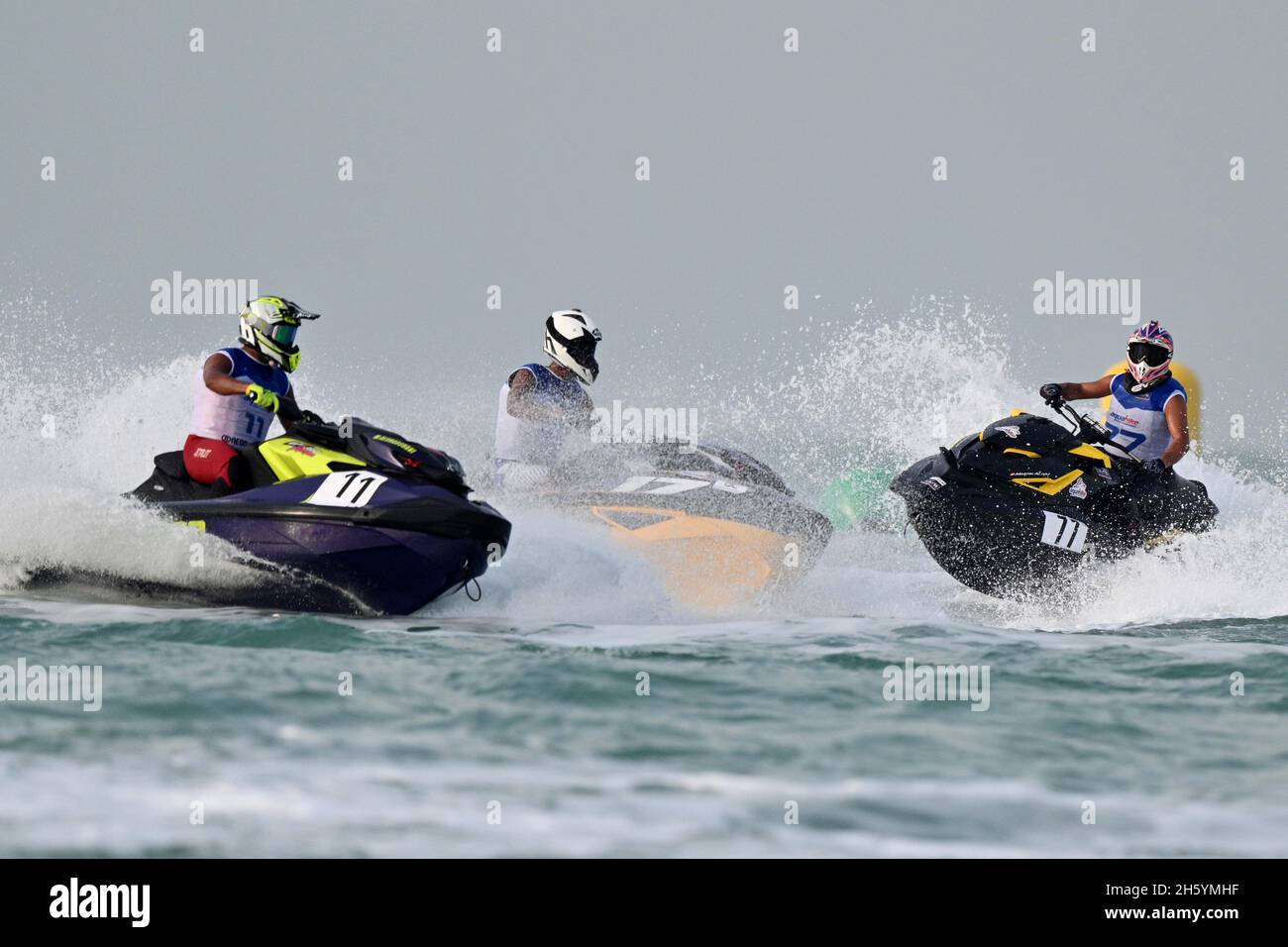Kuwait City. 11th Nov, 2021. Contestants compete during the Runabout ...