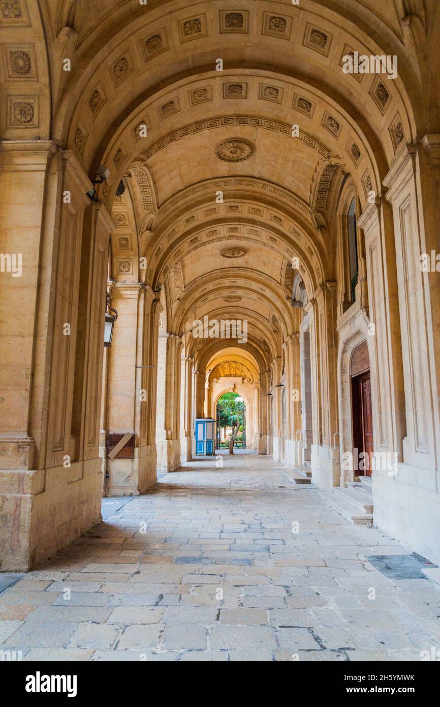 Archway in Valletta, capital of Malta Stock Photo - Alamy