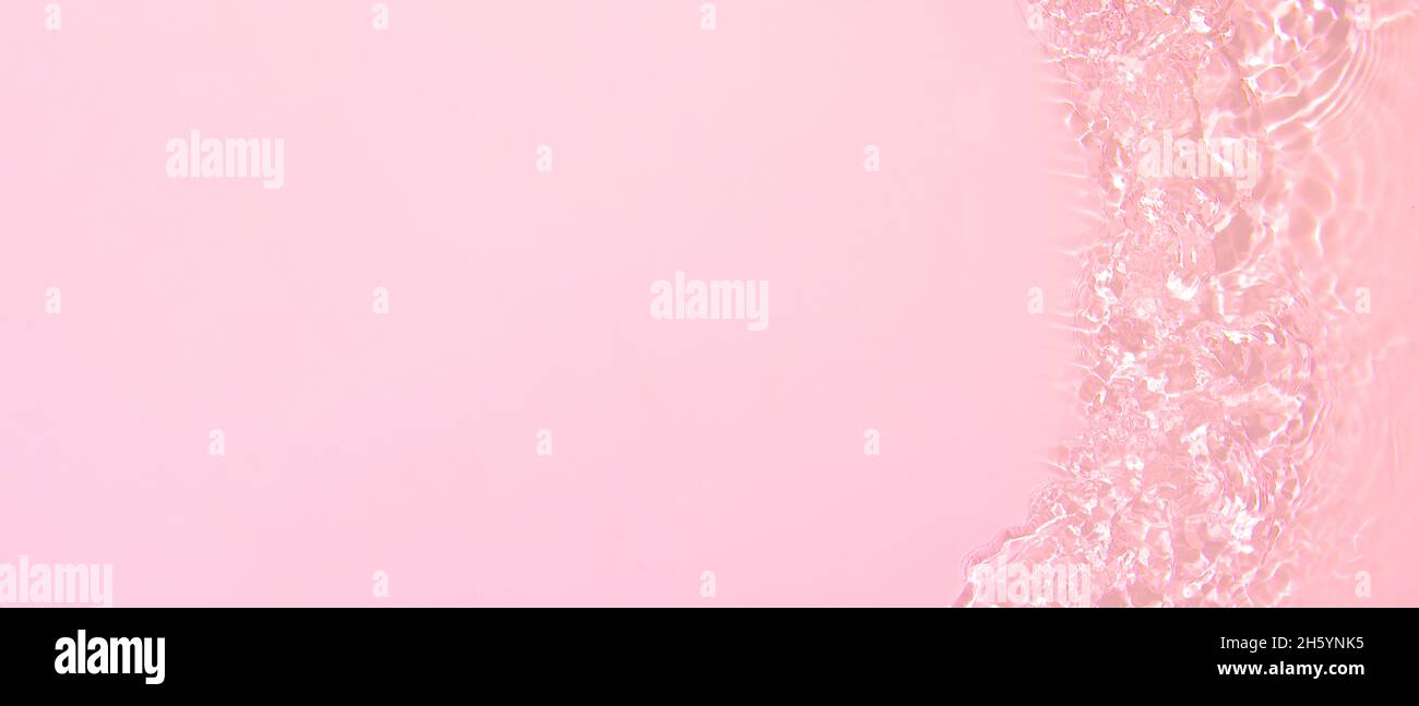 transparent pink colored clear calm water surface texture Stock Photo ...