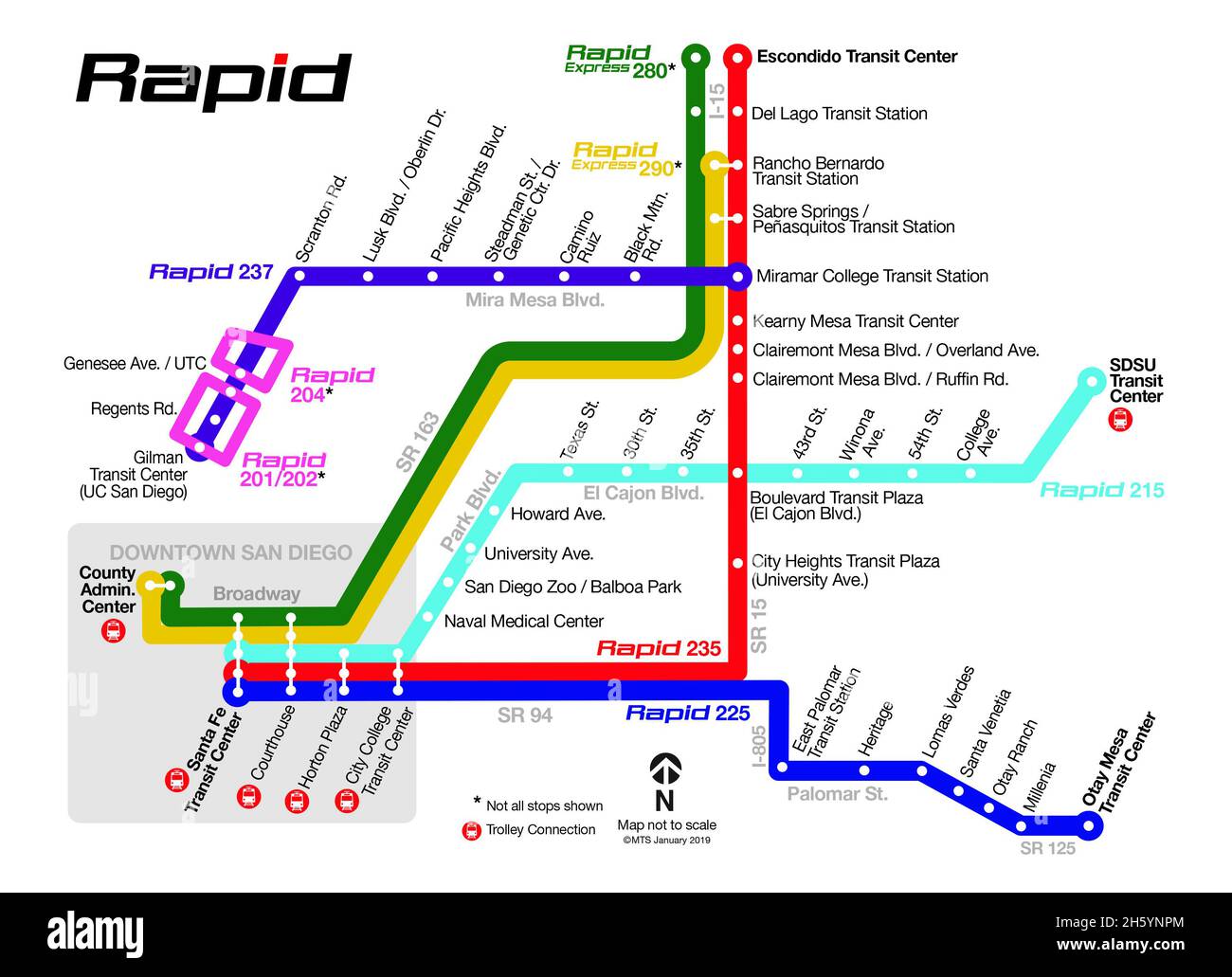 Rapid bus system map Cut Out Stock Images & Pictures - Alamy