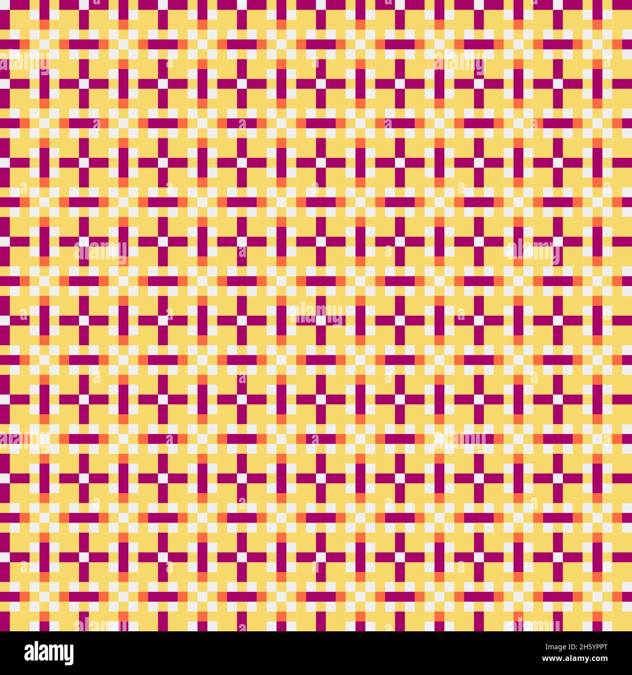 Abstract Cross-Pattern Dotted generative computational art illustration ...