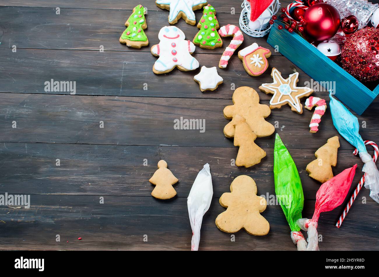 Preparation gingerbread painting process hi-res stock photography and ...