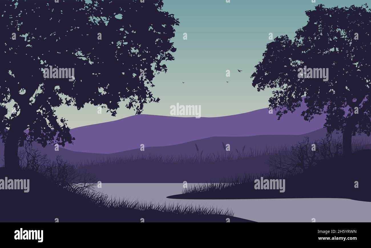 Shady trees Stock Vector Images - Alamy