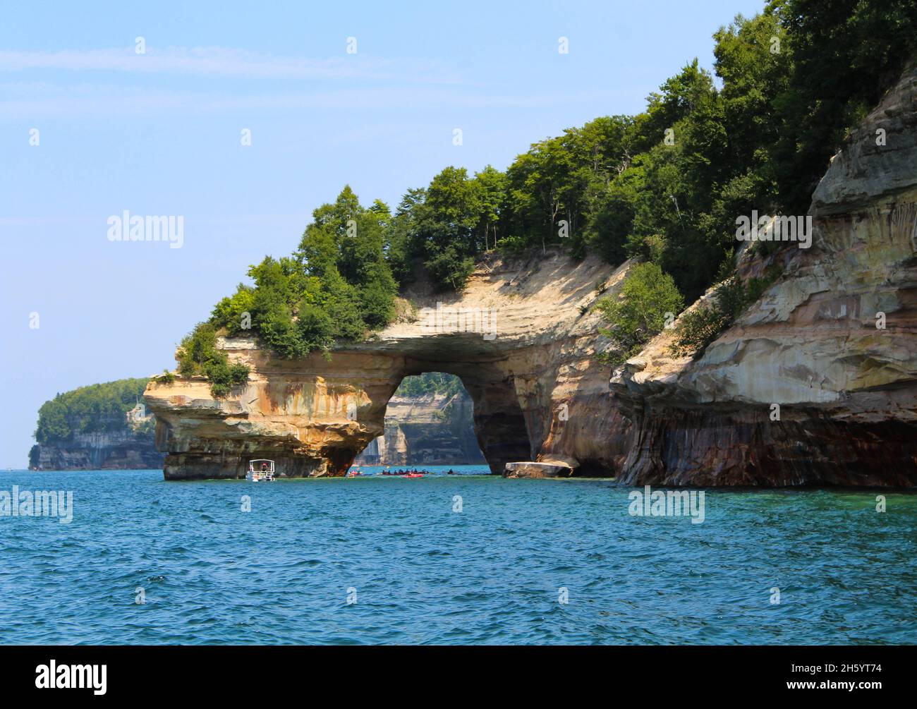 Pictured Rocks National Lakeshore in Michigan Stock Photo - Alamy
