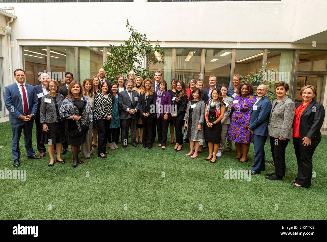 Governor Gavin Newsom and Maria Shriver attended the governor's first ...