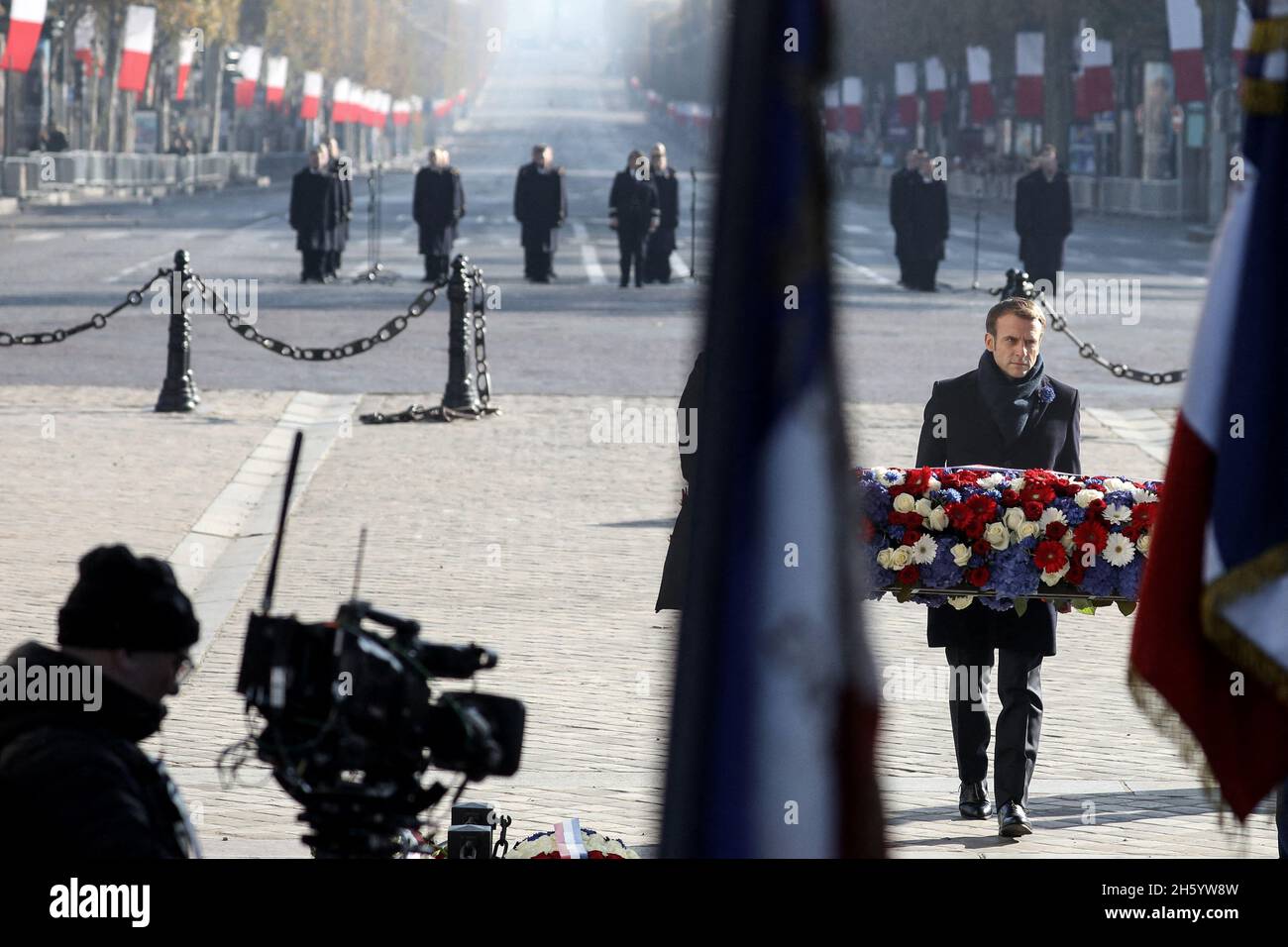 Paris, France. 11th Nov, 2021. French President Emmanuel Macron during ...
