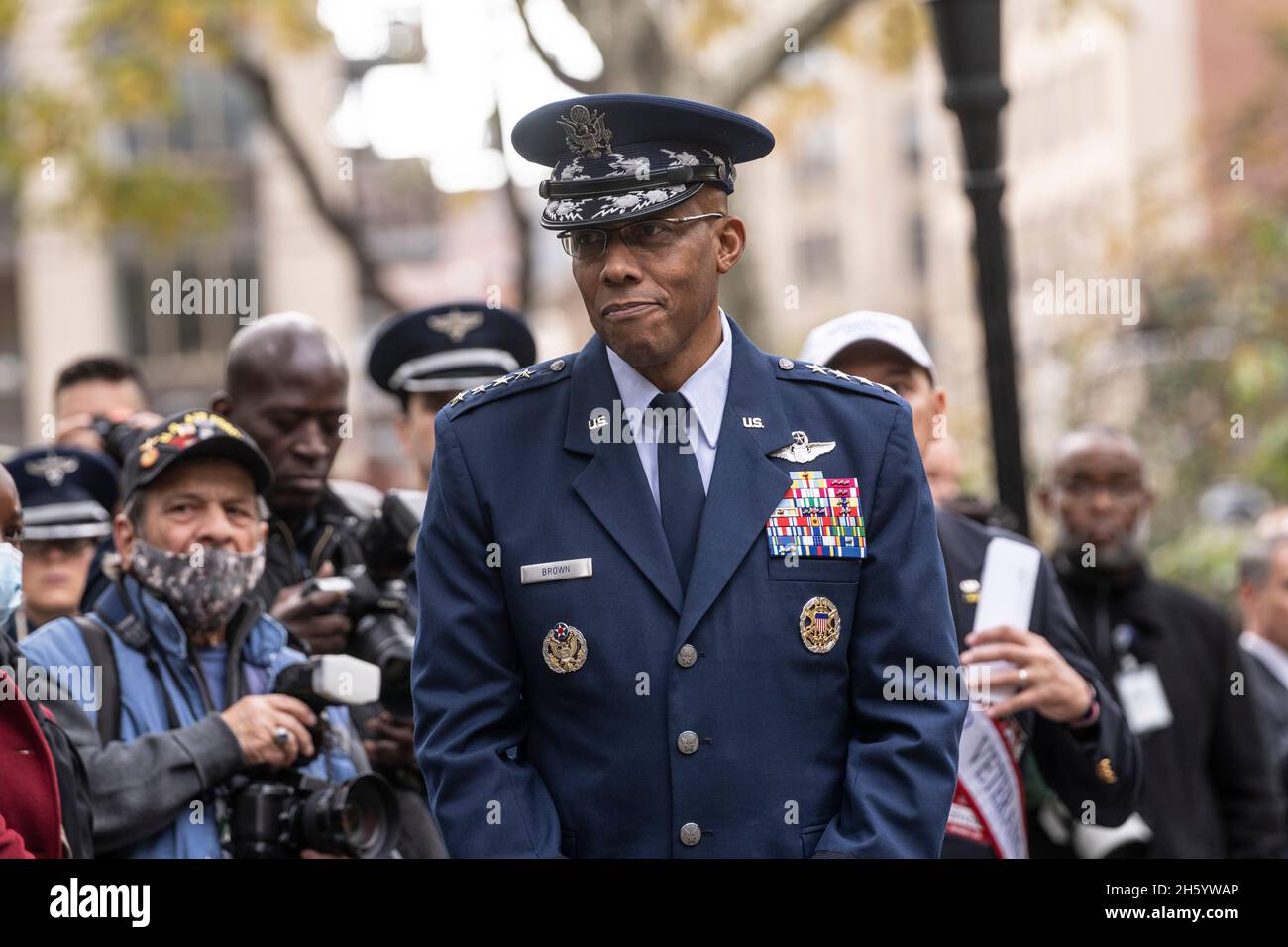 New York, NY - November 11, 2021: US Air Force General Charles Quinton ...