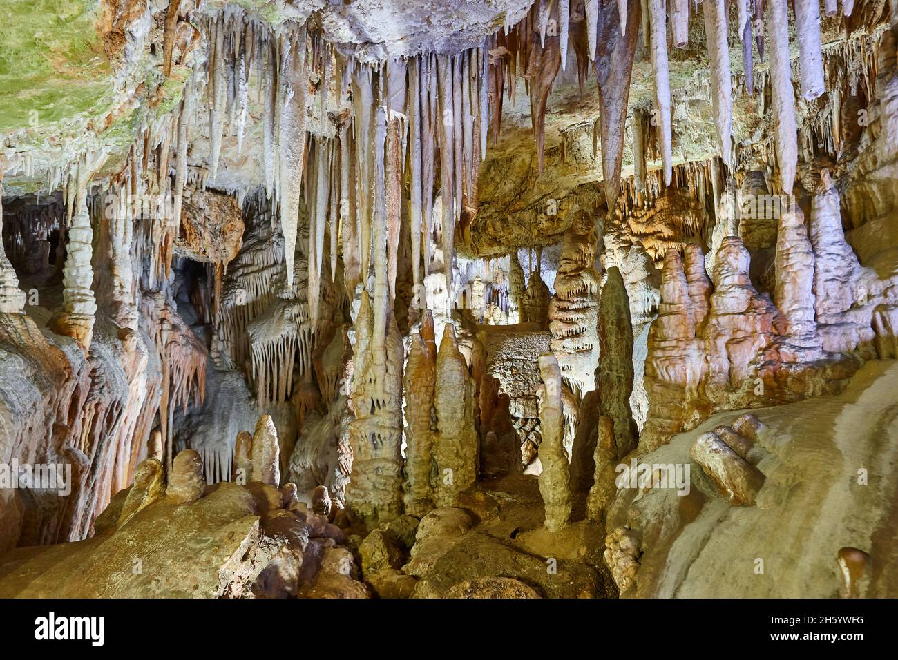Campanet caves in Mallorca. Geological and mineral. Balearic islands ...