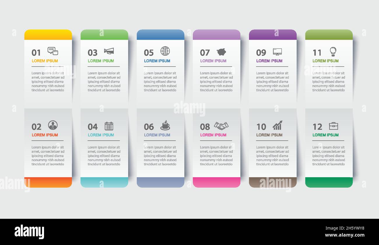 12 step infographics hi-res stock photography and images - Alamy