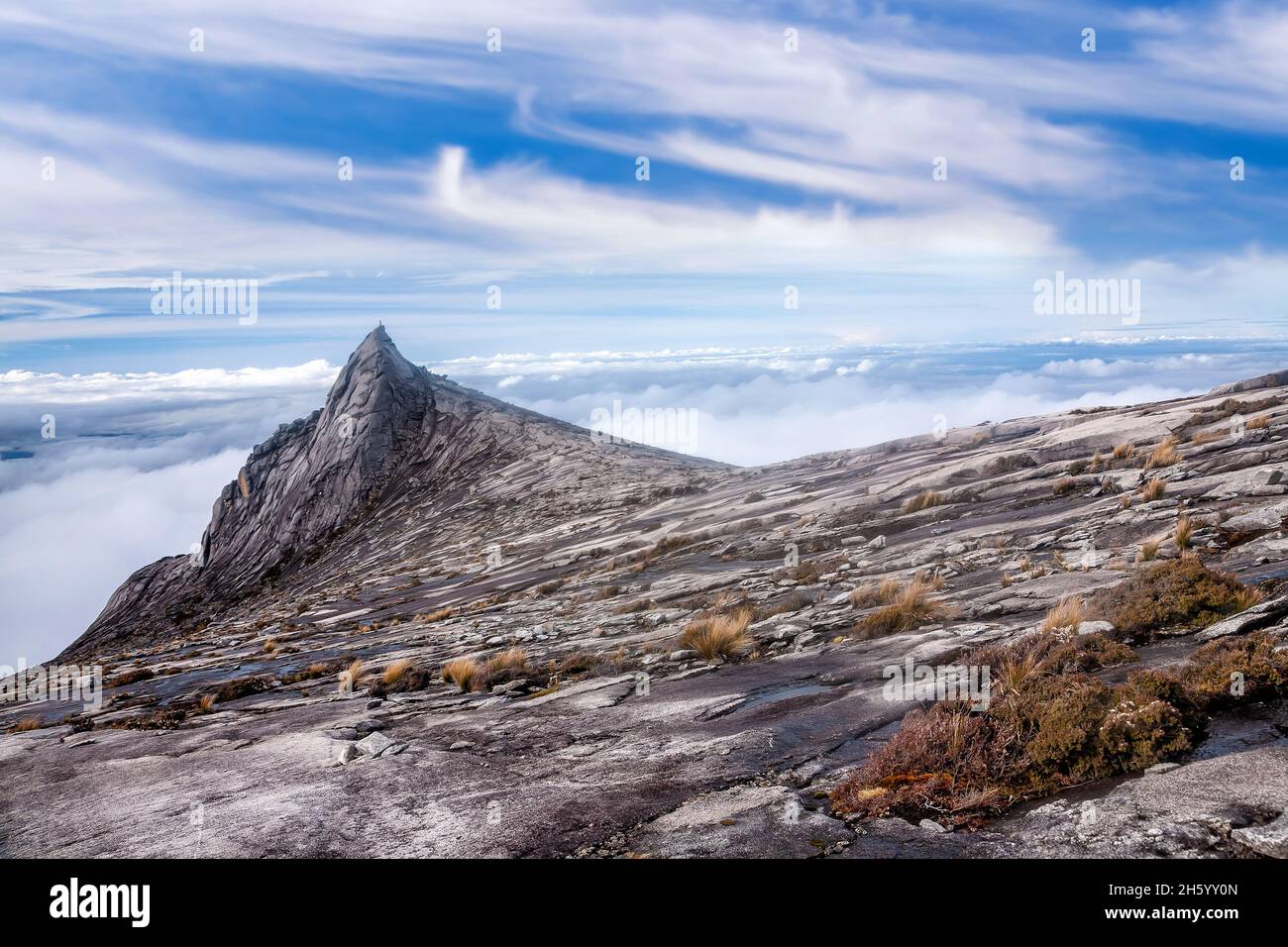 Nature landscape at the top of Mount Kinabalu in Sabah, Malaysia Stock ...