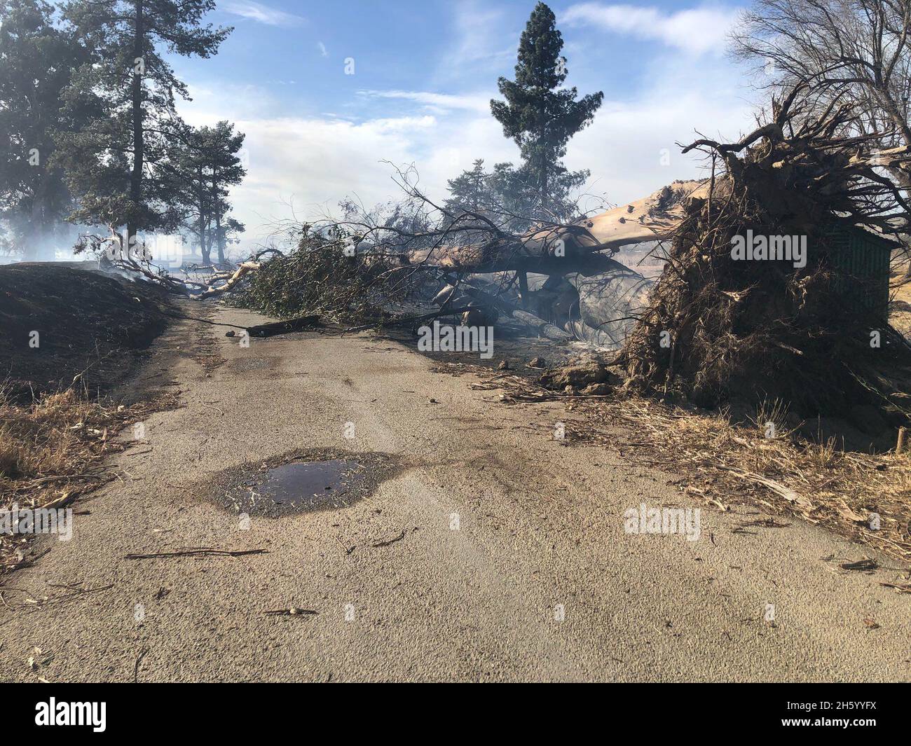 Ignition point of Cornell Fire in Ventura County. The cause was ...