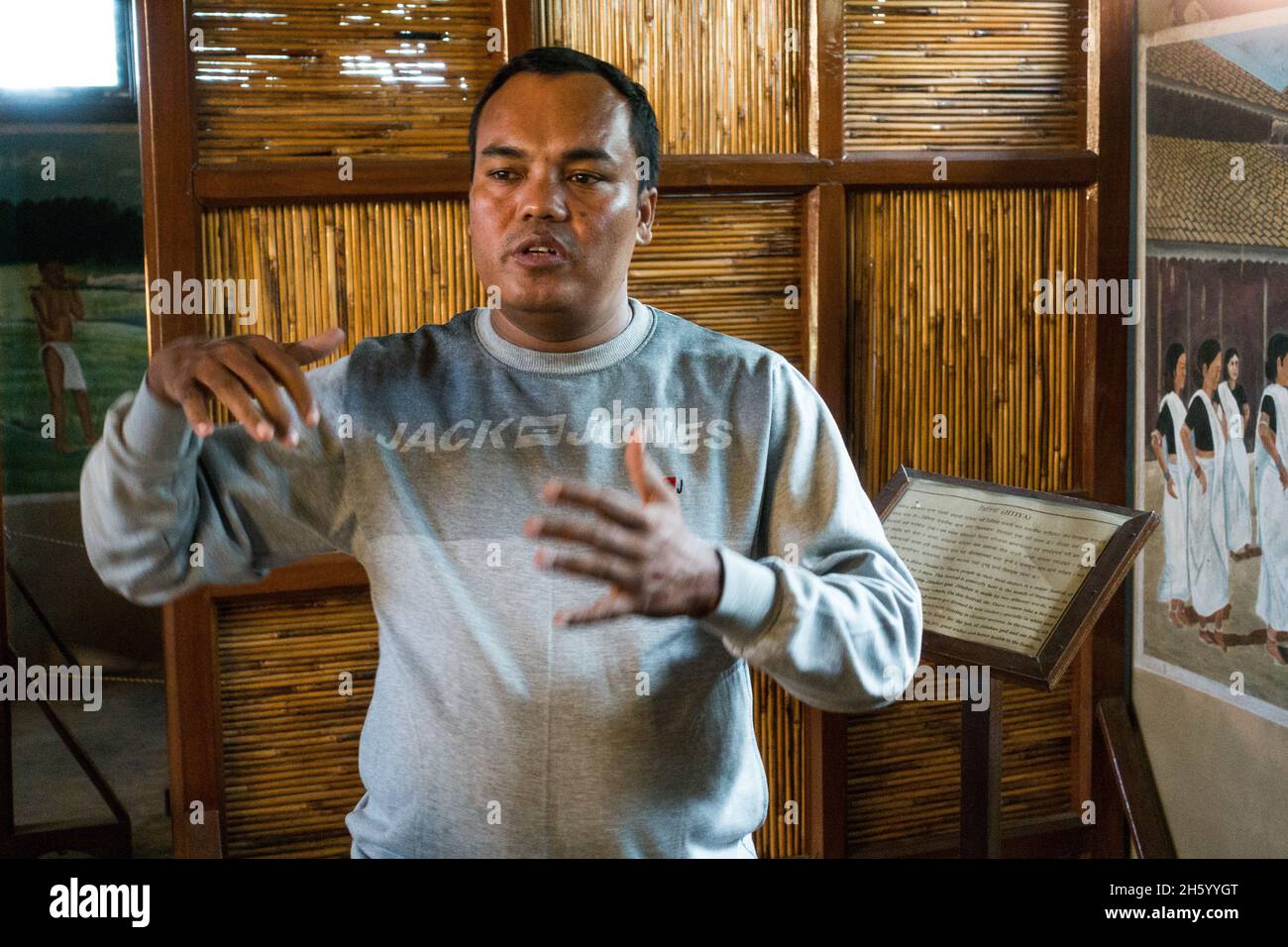 October 2017. Birendra Mahato, chairperson of the Tharu Cultural Museum ...