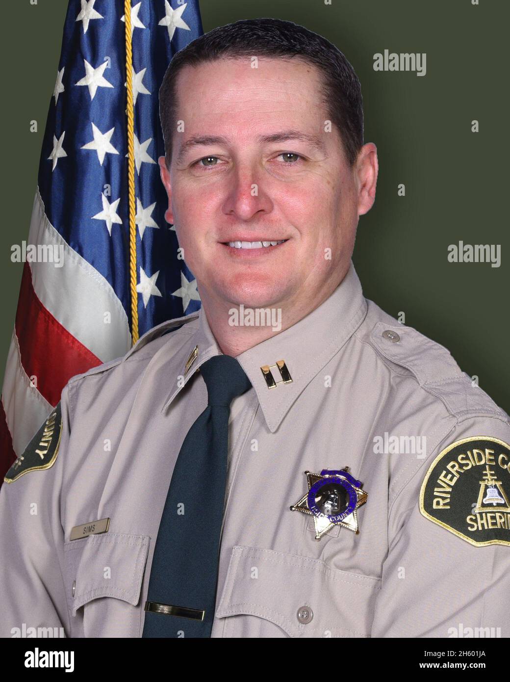 Riverside County Sheriff's Department Captain Matthew Sims Stock Photo ...
