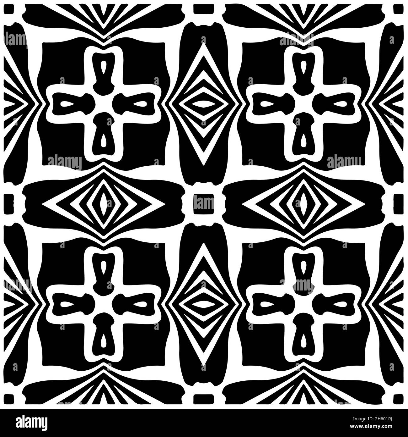 Vector Geometric Seamless Pattern Modern Geometric Background With Abstract Shapes Monochromatic