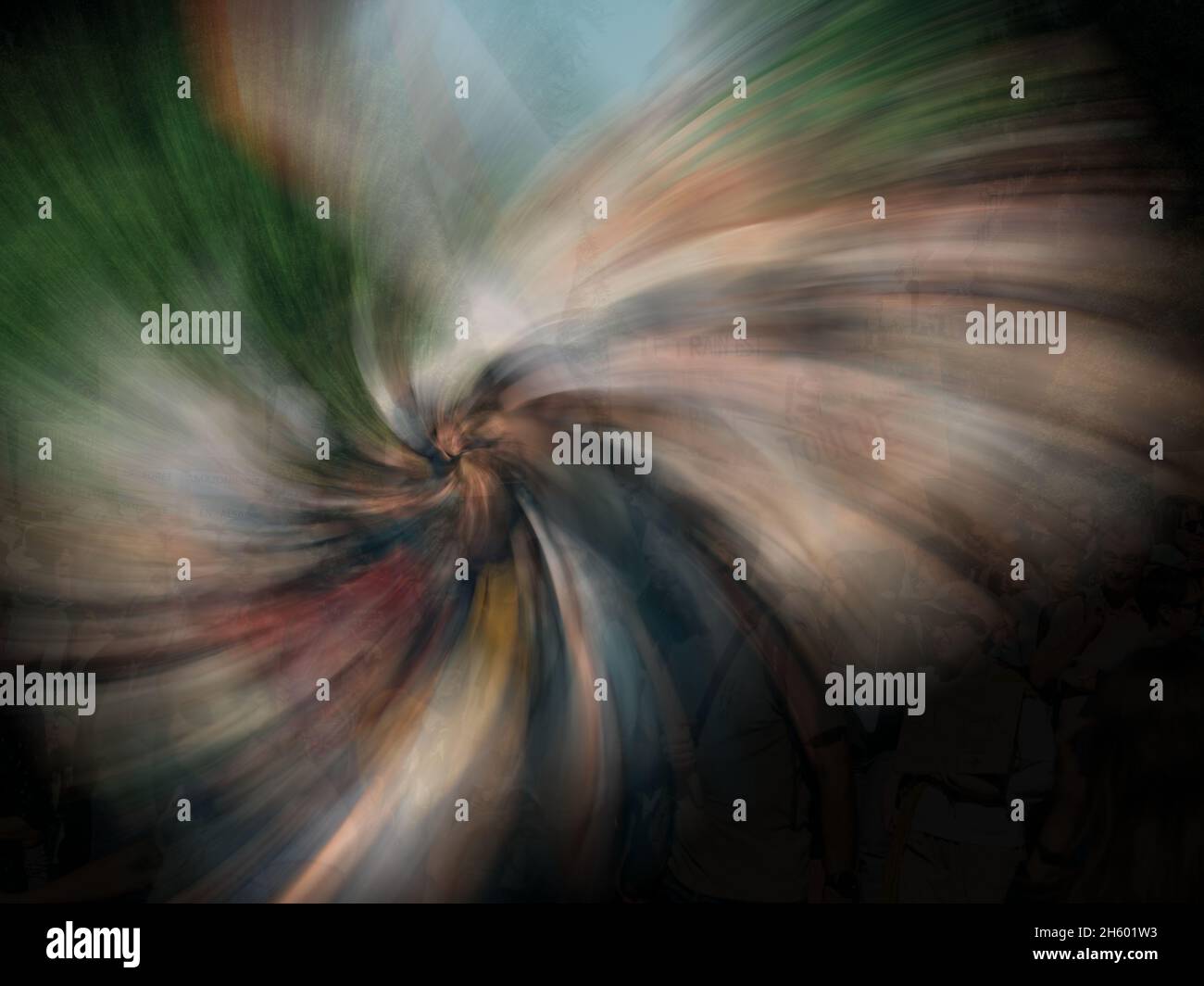 Large crowd of people at a protest in metaverse Stock Photo - Alamy