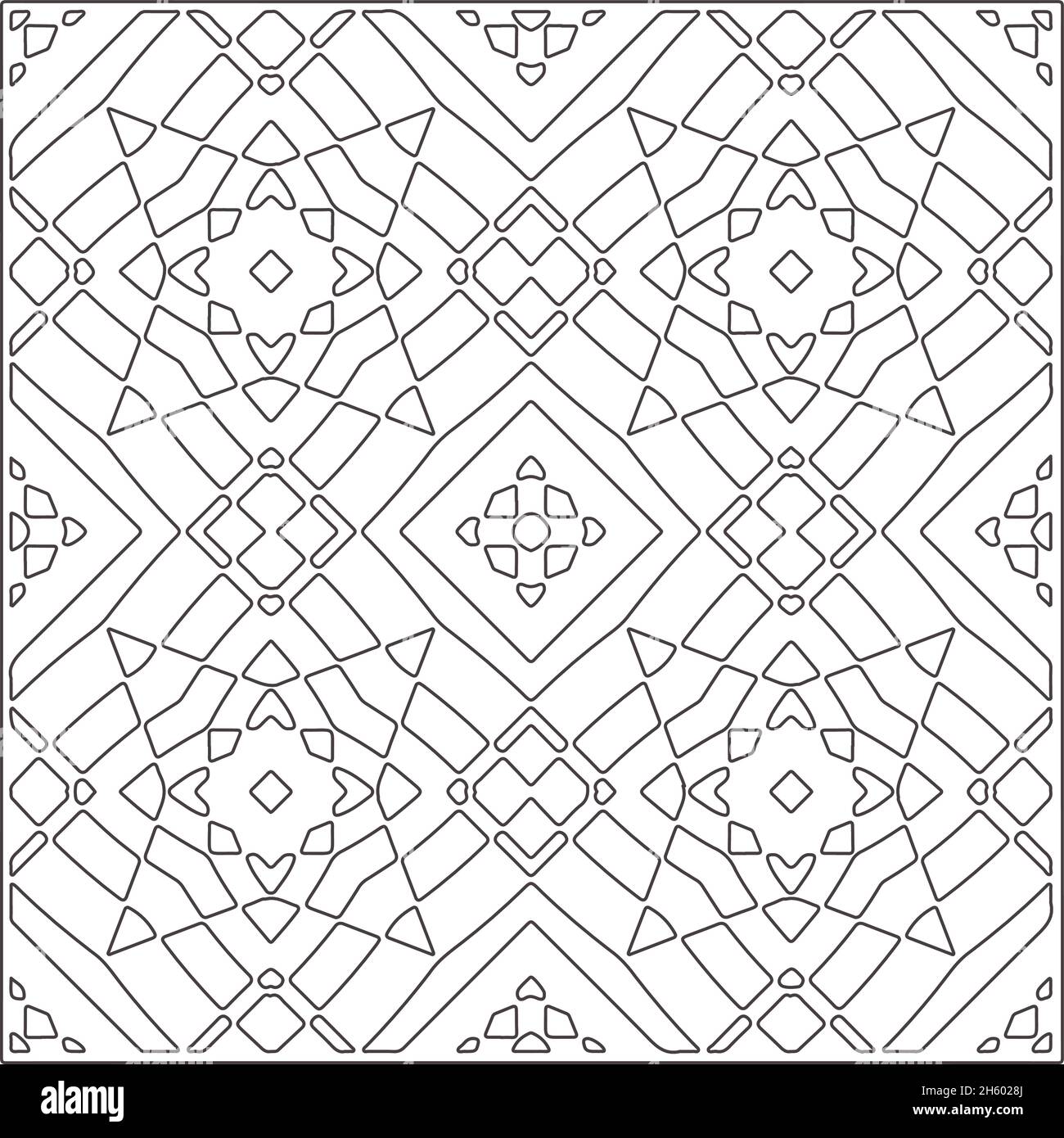 Repeating geometric tiles from striped elements.Modern geometric ...